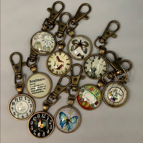 Accessories | One Key Fob Wglass Medallion | Poshmark